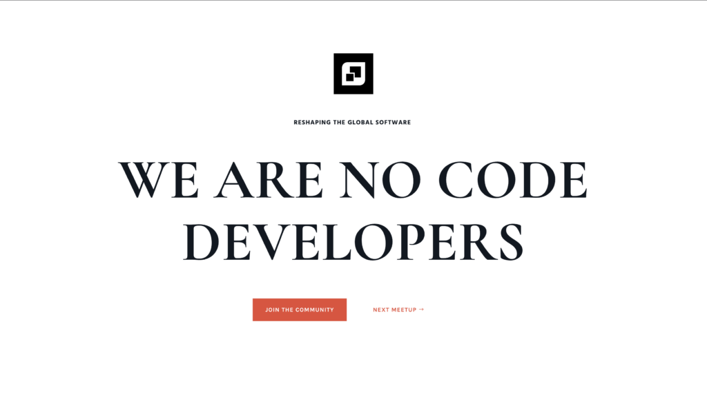 No Code Developers | #1 Global Community - We Love No Code